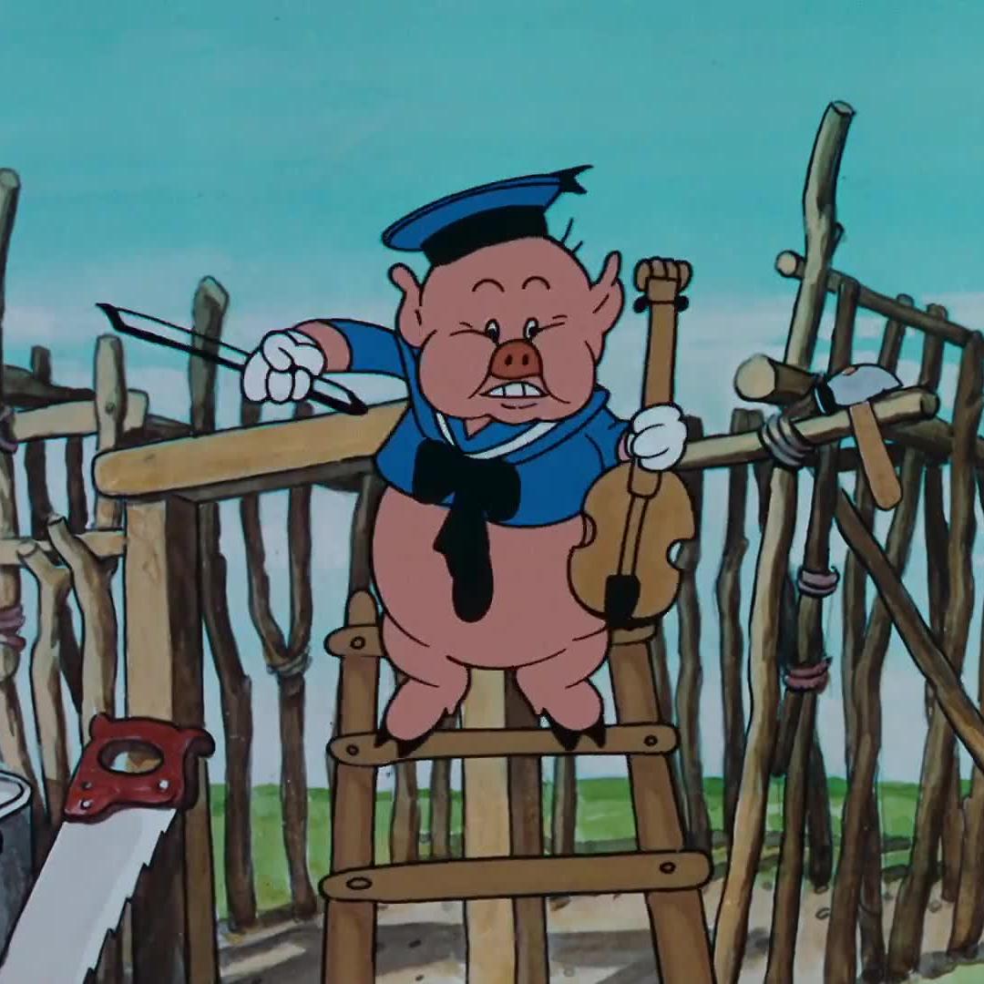 I build my house of sticks / I build my house of twigs / With a hey ...