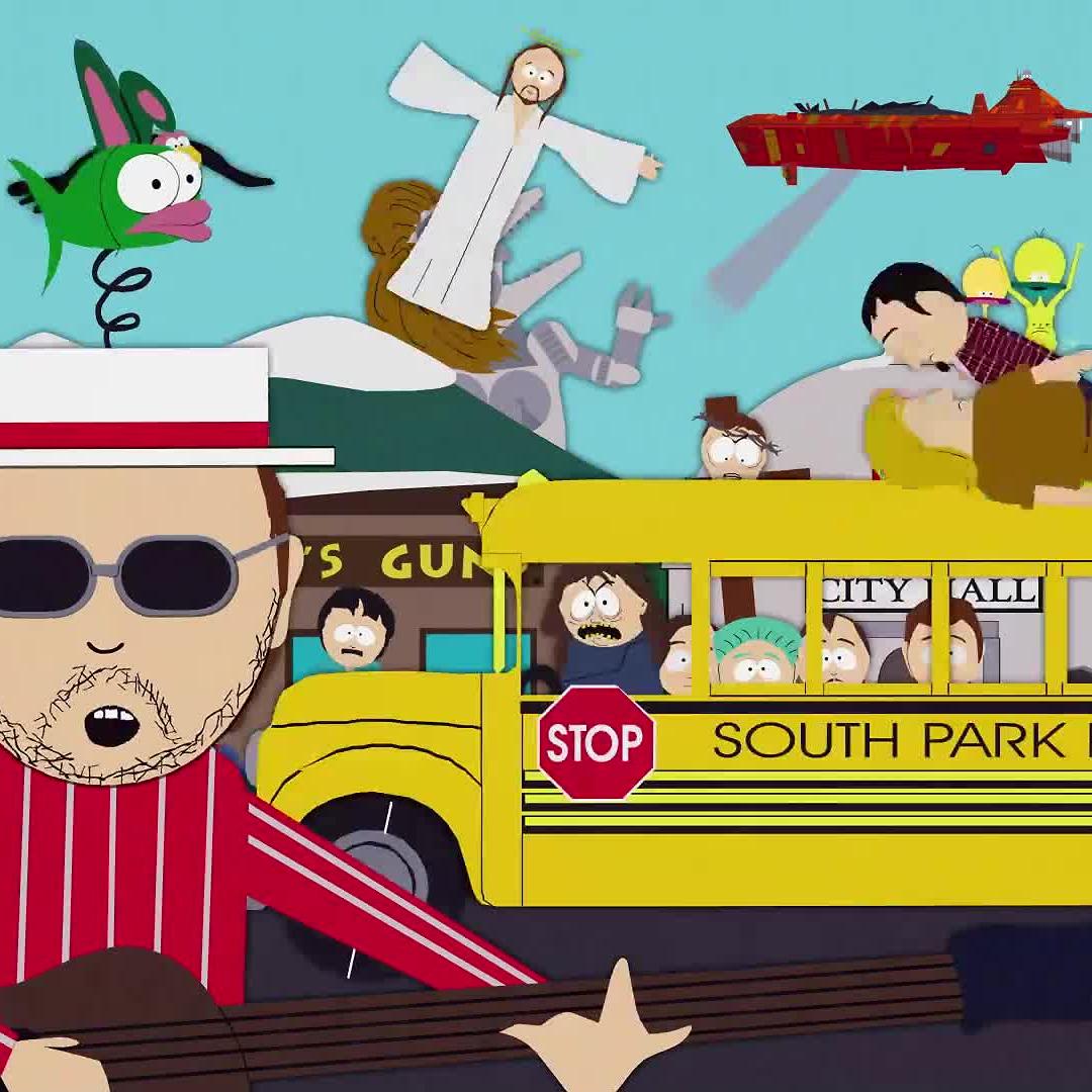 "I'm goin' down to South Park, gonna have myself a time! Friendly faces ...