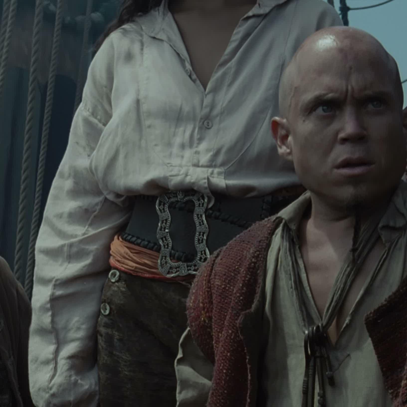 "Keep to the code! Weigh anchor!Hoist the sails! Split-quick, you ...