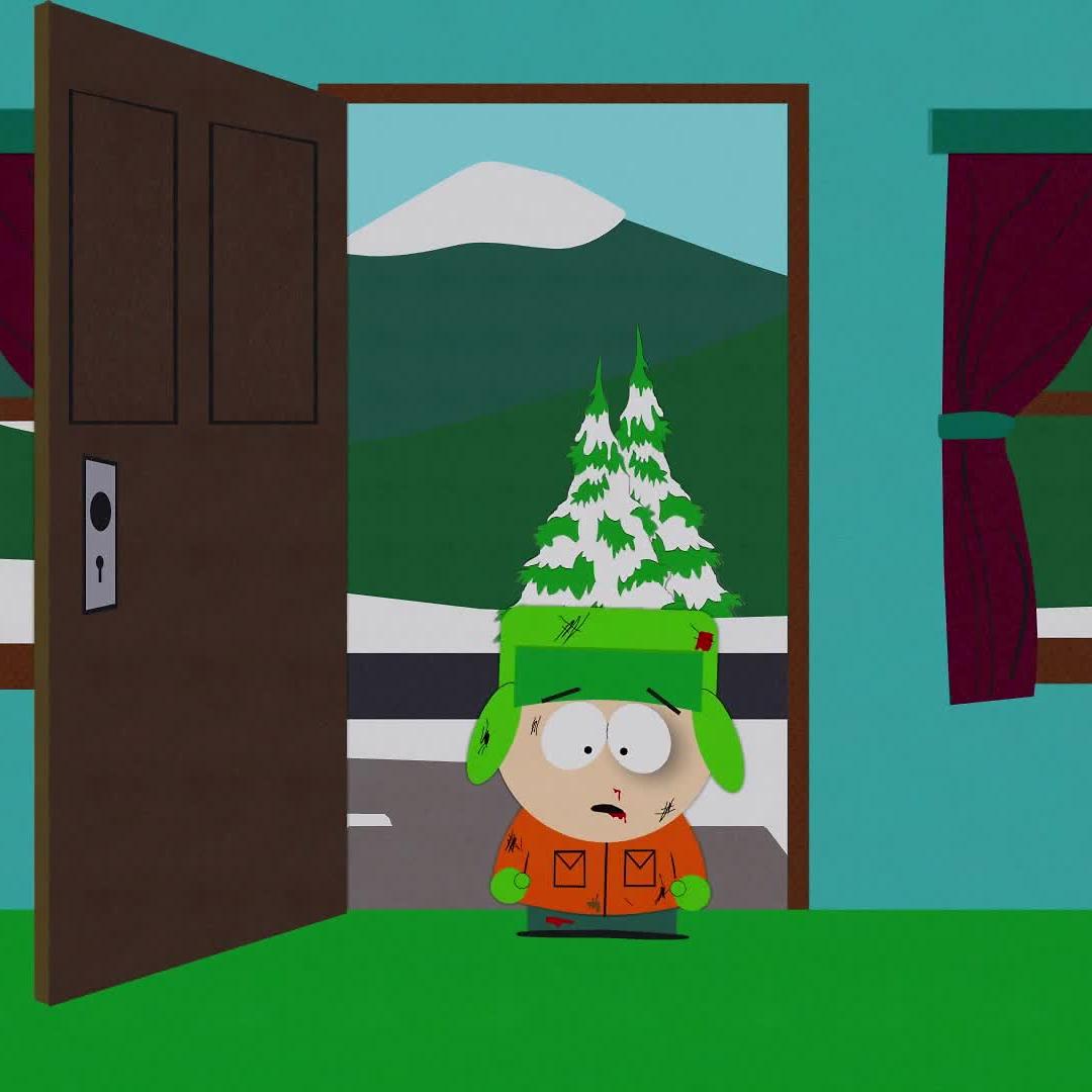 Kyle!What happened to you? I got beat up at school...for being ...