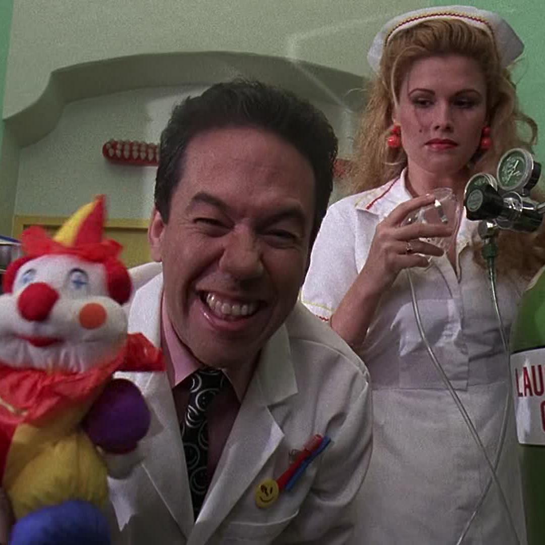 Look at the funny Mr. Clowny. Clowns! I hate clowns! And I'm sure they ...