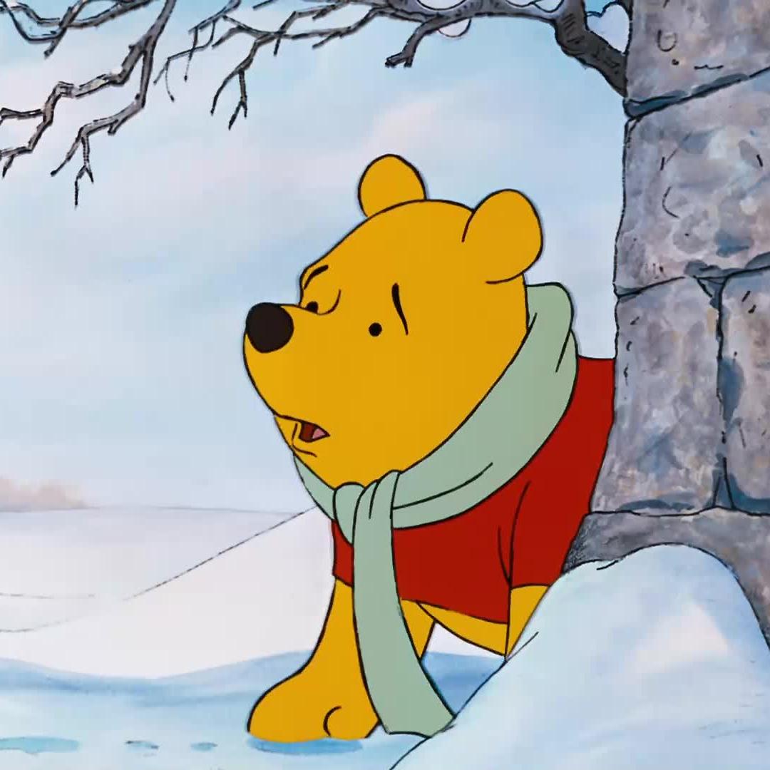 Look, look, Piglet. There's something in that tree over there. Is it ...