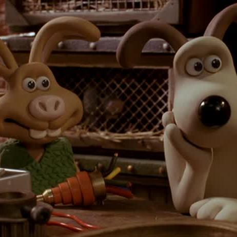 Oh, Gromit! I don't wanna be a giant rabbit! Aww. The bounce has gone ...