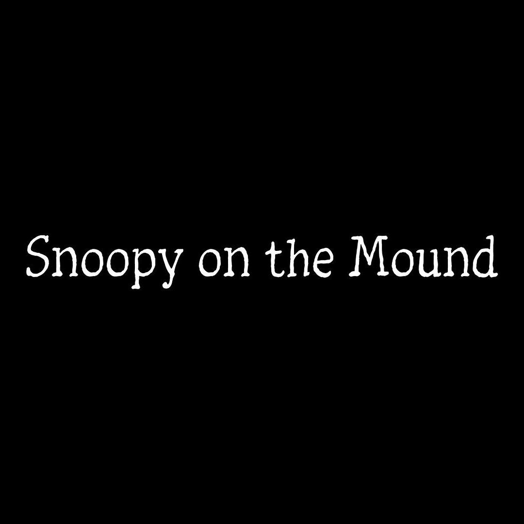 ""Snoopy on the Mound." You're just a few runs down.You can do this ...