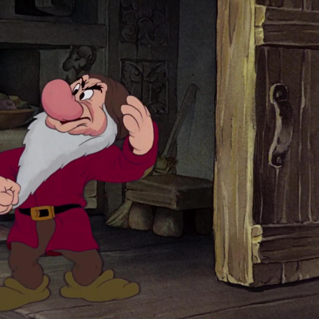 (SNOW WHITE LAUGHING) Oh! Did you hurt yourself? (GRUNTS) (SLAMS ...