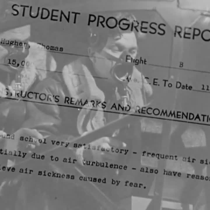 "Student Hughes, Thomas.Ground school very satisfactory, frequent air ...