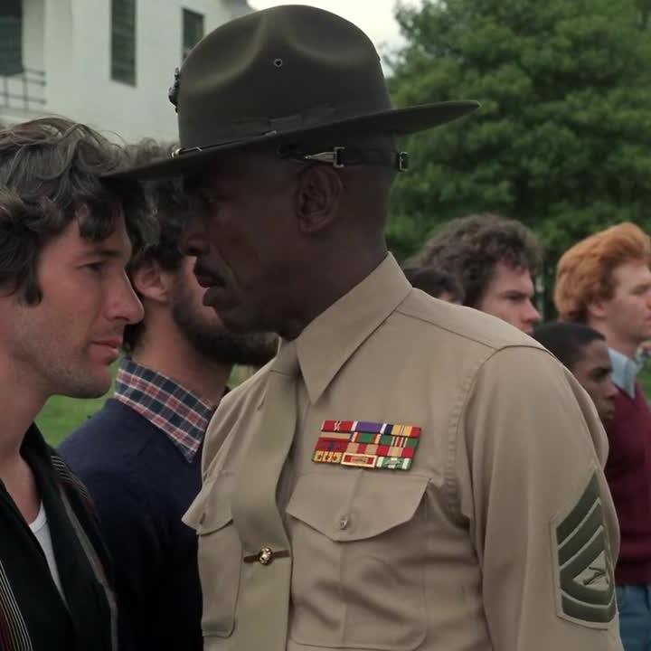 - Were you laughing at me, dick brain?- No, sir! Better stop eyeballing ...
