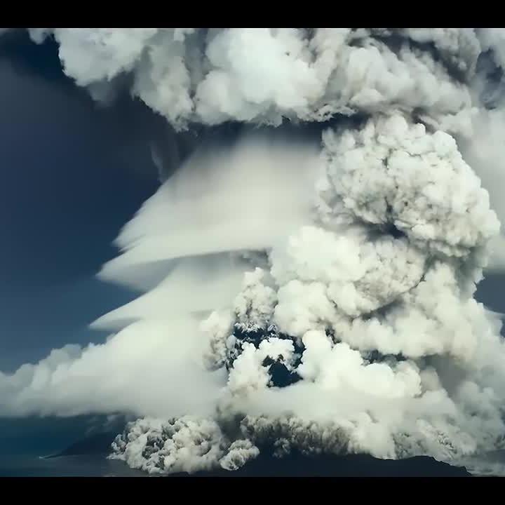 When a volcano exploded in Tonga in 2022... - Our Oceans | Clip.Cafe