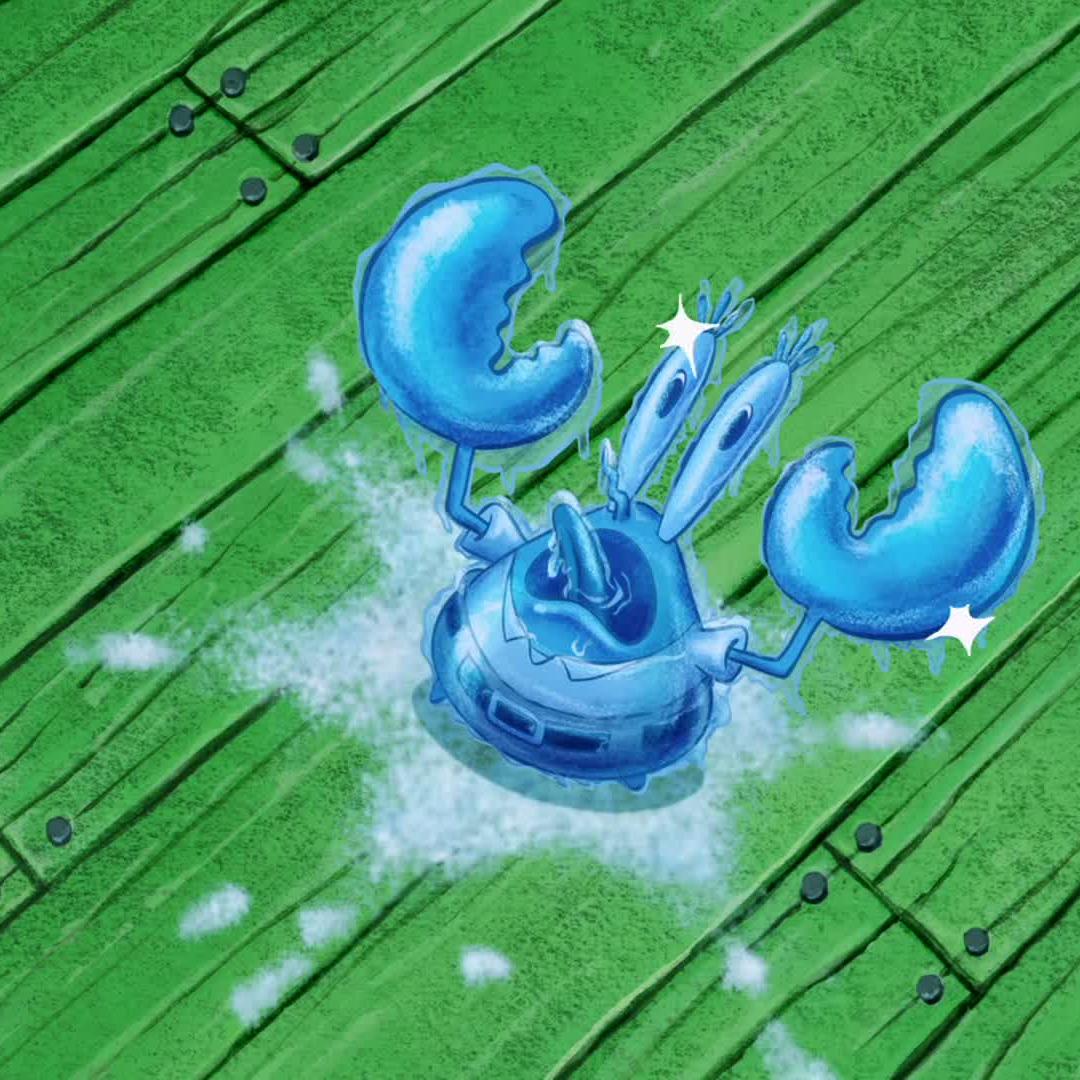 Mr Krabs! Oh no, this is terrible! Who's going to sign my paycheck ...