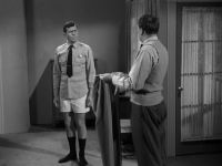 NO, SIR! YOU HAND THEM OVER.I CAN PUT ON MY OWN PANTS. BUT, SIR,THE ...