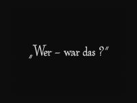 "Who - was that?" - Metropolis quote