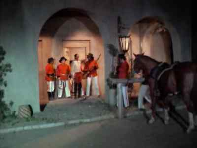 "Curses! Foiled again. Men! Men, Zorro just robbed the tax money ...