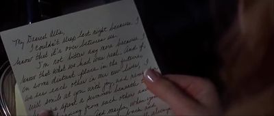 "My dearest Allie, I couldn't sleep last night because I know that it's ...
