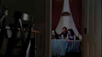 "Turn it off! Turn it off! It's just a movie, sweetheart. I thought you ...