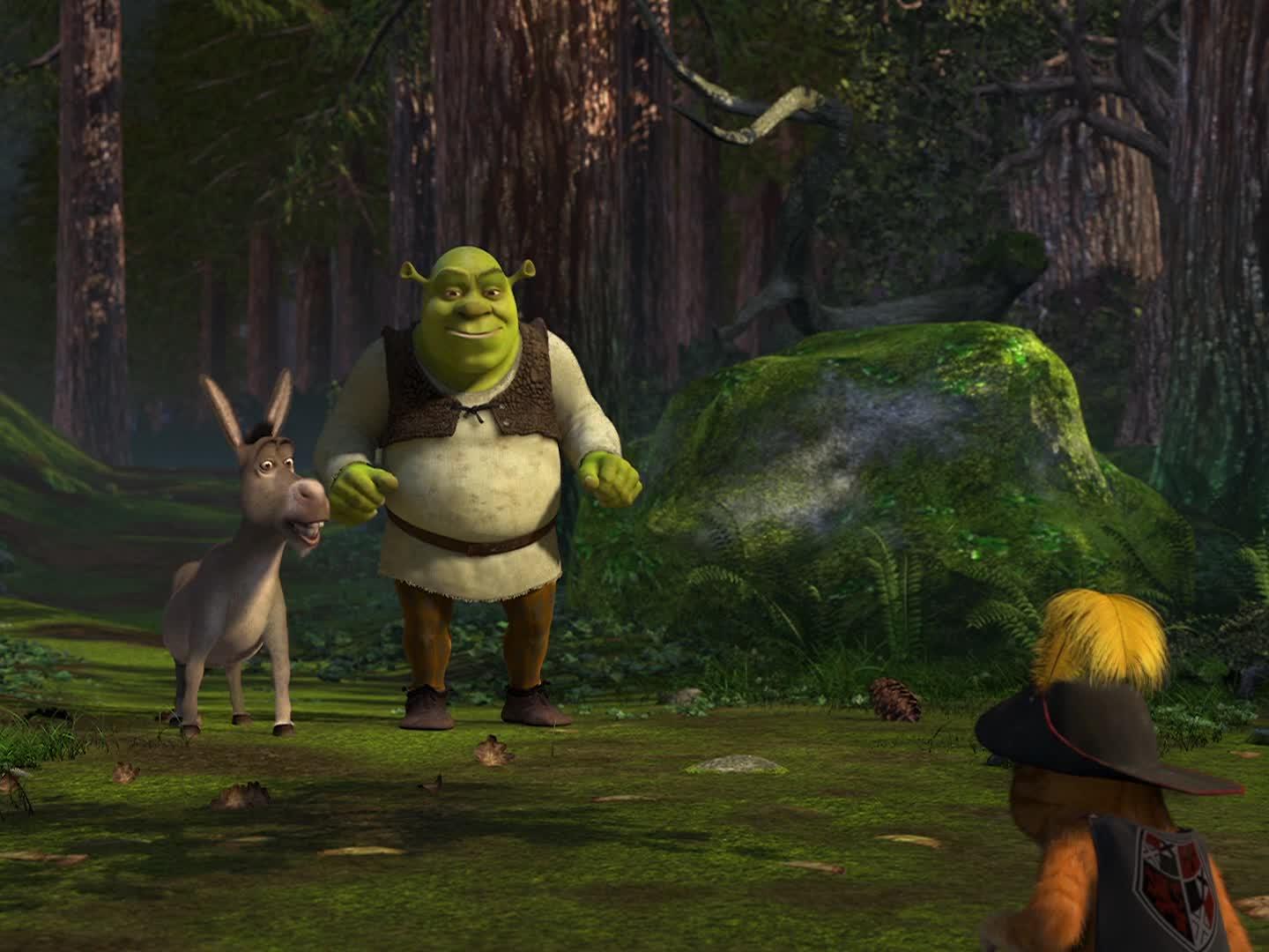 Oh, look! A little cat. Look out, Shrek, he got a piece! - Shrek 2 ...