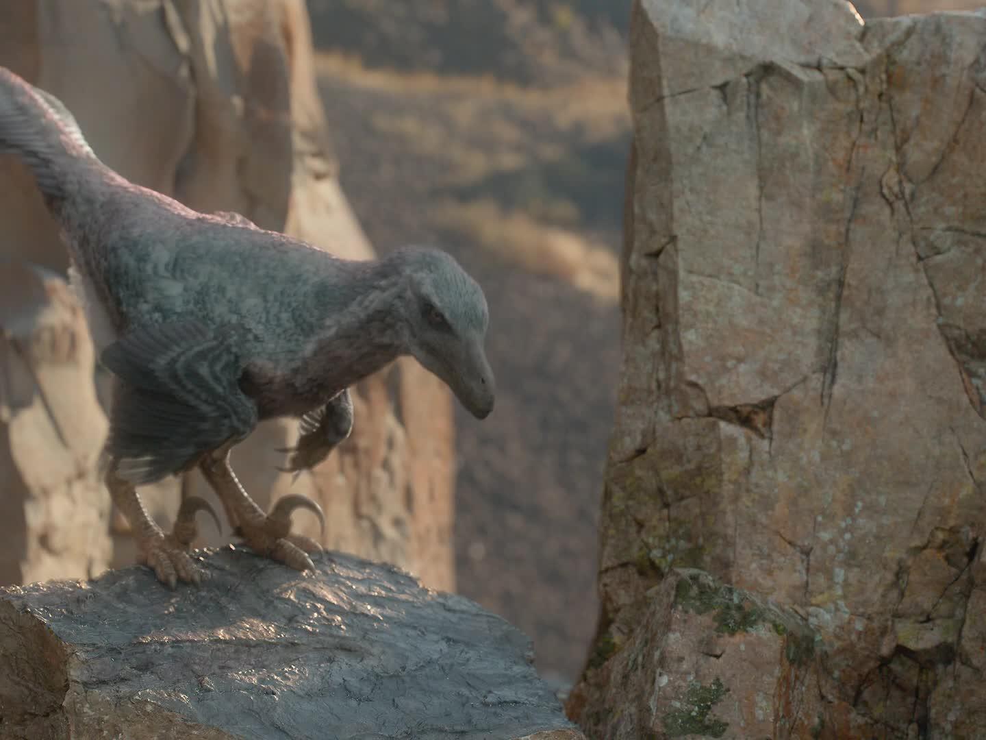 A type of dinosaur. Velociraptor. Their bodies are kept warm by ...