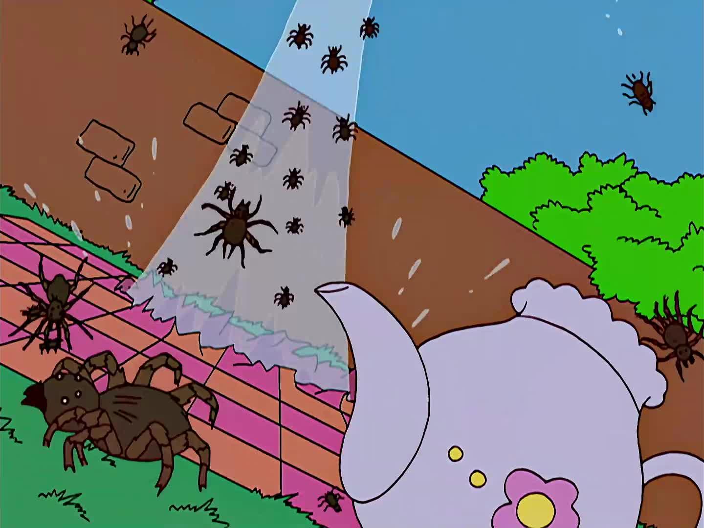 Ah...! Tarantulas! I’ll save you,Baby Burps-A-Lot. (burping repeatedly ...