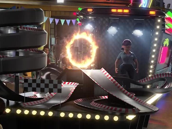 All racers to the starting line. Hey, T. You gonna be okaywithout those ...