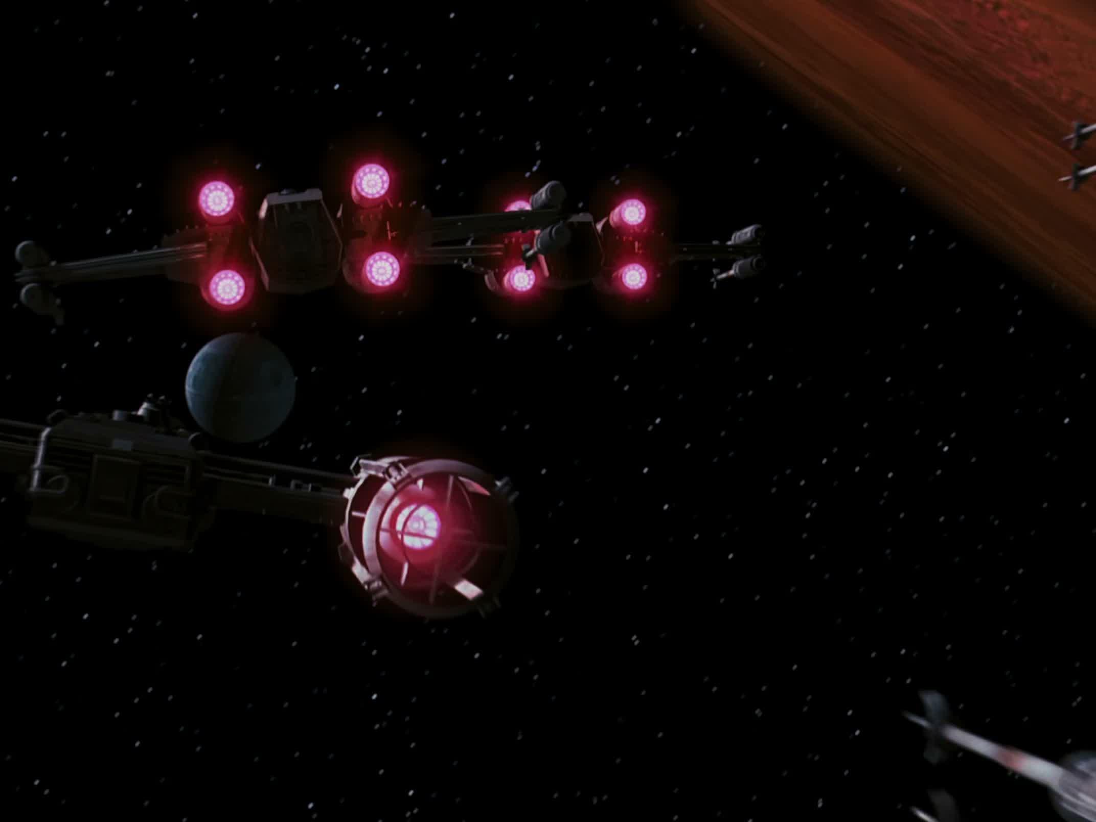 Red 11 standing by. Red five standing by. Lock s-foils in attack ...