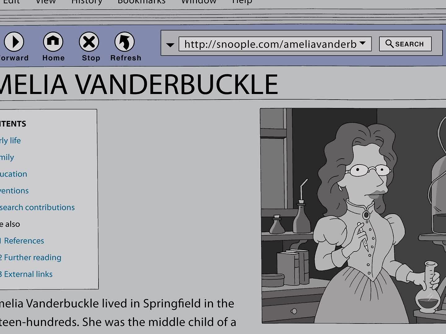""Amelia Vanderbuckle lived in Springfield in the 1800s. She was the ...