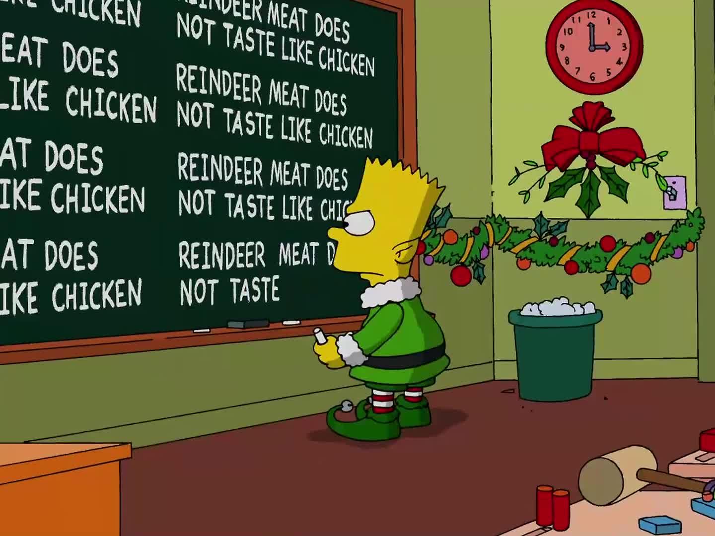 The Simpsons ♪-Yee-haw-ho-ho! (school bell ringing) (bears growl ...