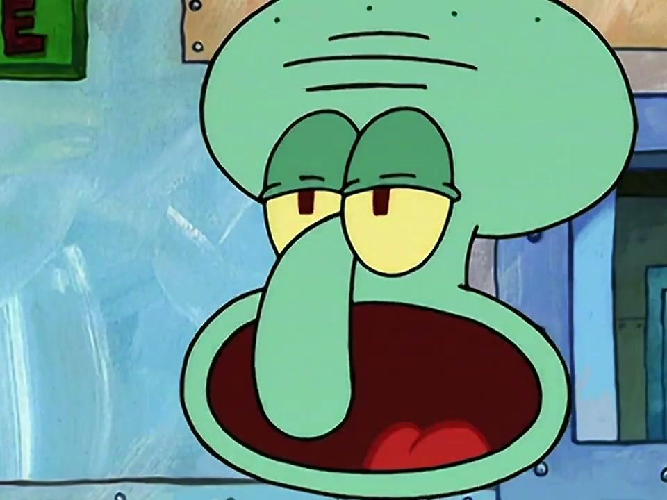 Cashier Squidward Tentaclesand fry cook SpongeBob SquarePants regularly ...