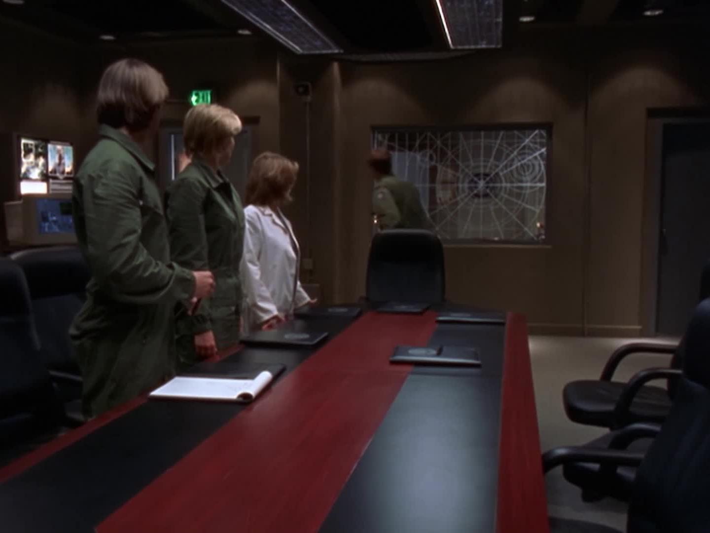Colonel ... any pain? Headache? Can I get you to look straight ahead ...