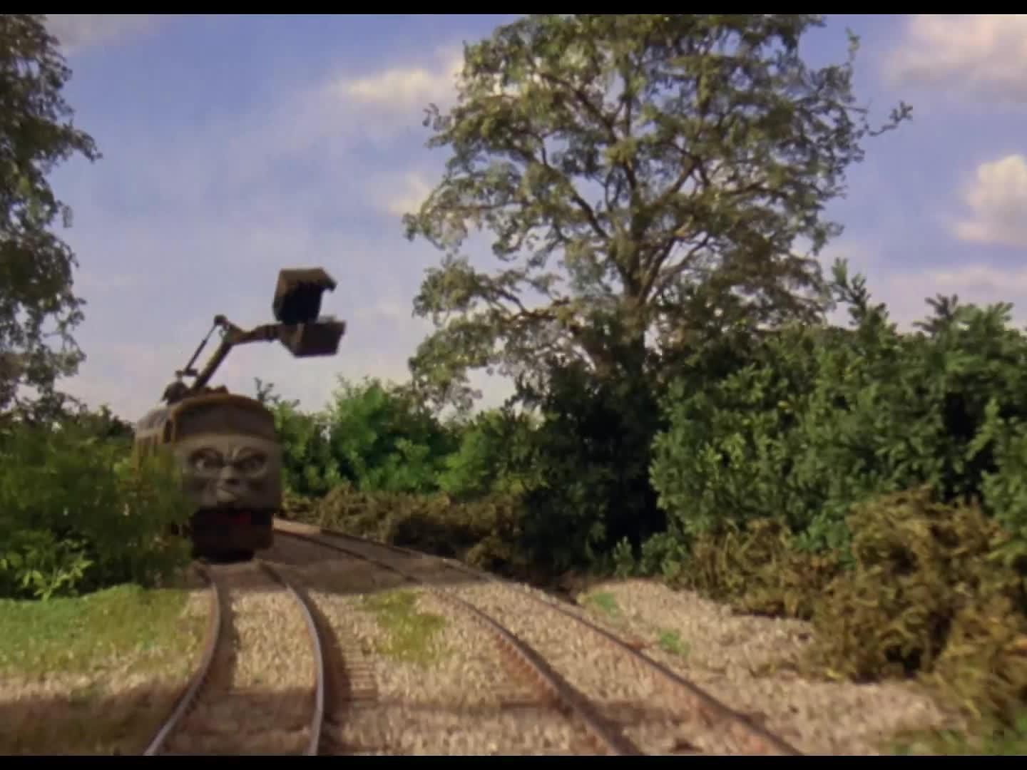 Now I'll get you, Burnett Stone! And that engine, too! No you won't ...