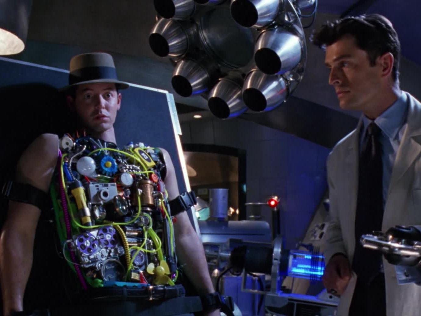 Dump this idiot in the junkyard. Yes, boss. Oh, no, not that idiot ...