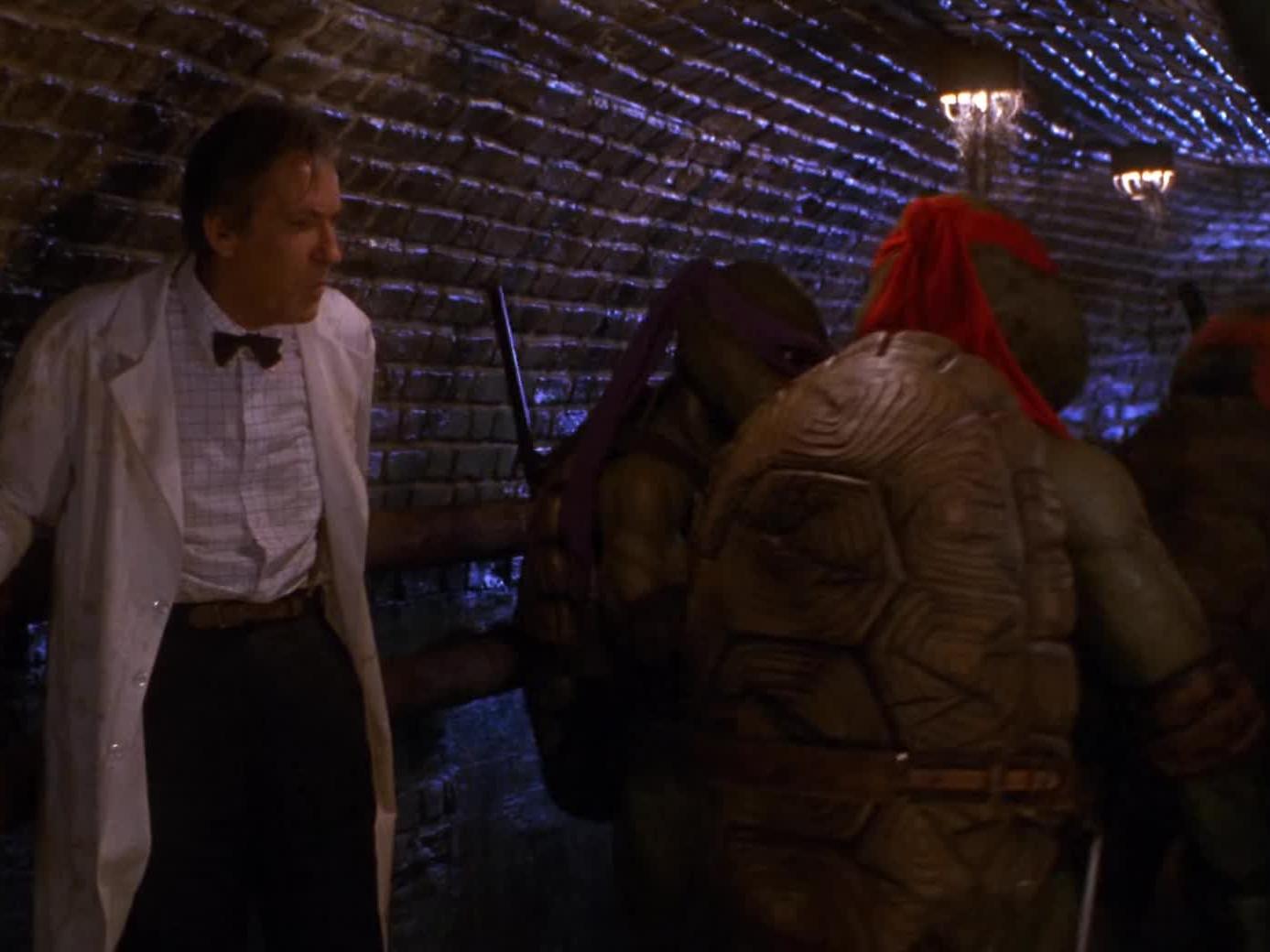 Four walking, talking turtles. Yeah, the guy's Ph.D material all right ...