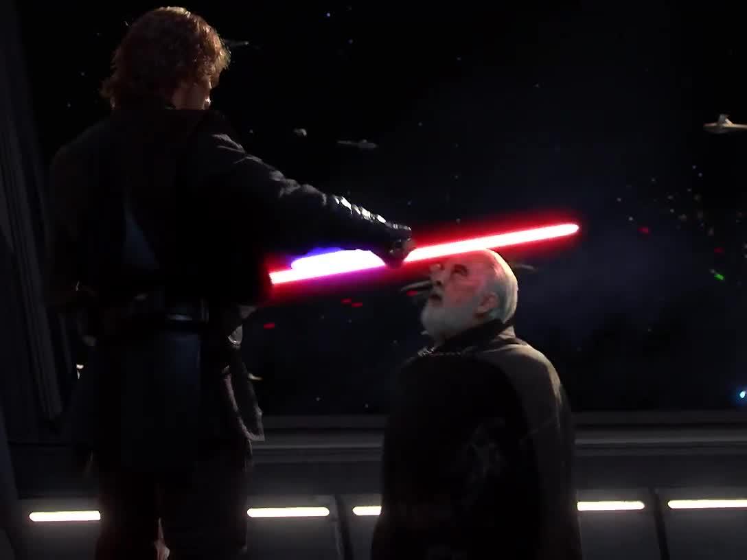 Good, Anakin, good. Kill him. Kill him now. I shouldn't... Do it! You ...