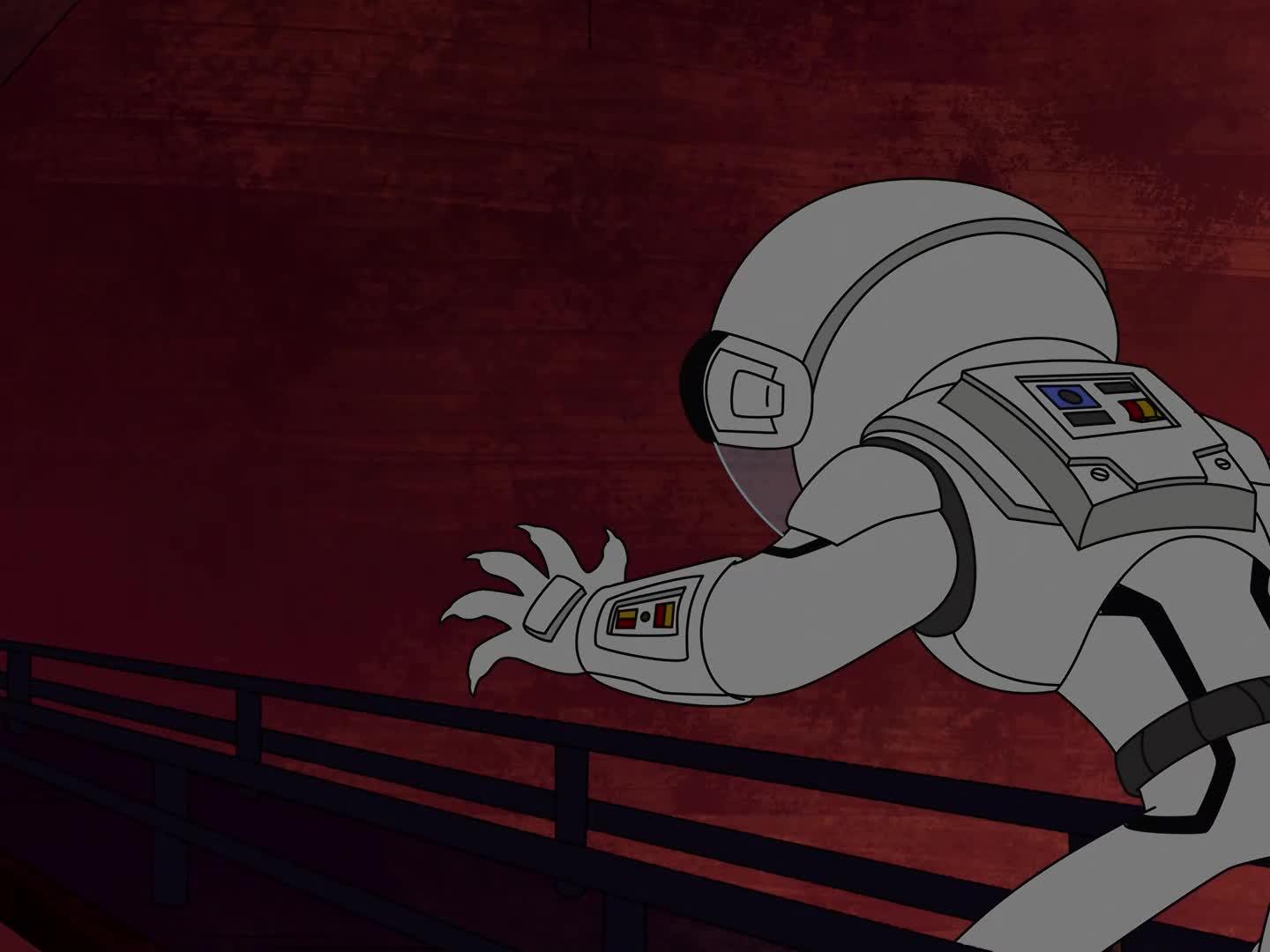 Guys? (PANTING) (SCREAMS) (SCOOBY-DOO HOWLING) Hang on, old buddy ...