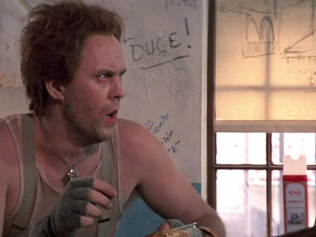 "Hey, hey, hey, hey-now. Don't be mean; we don't have to be mean, cuz ...