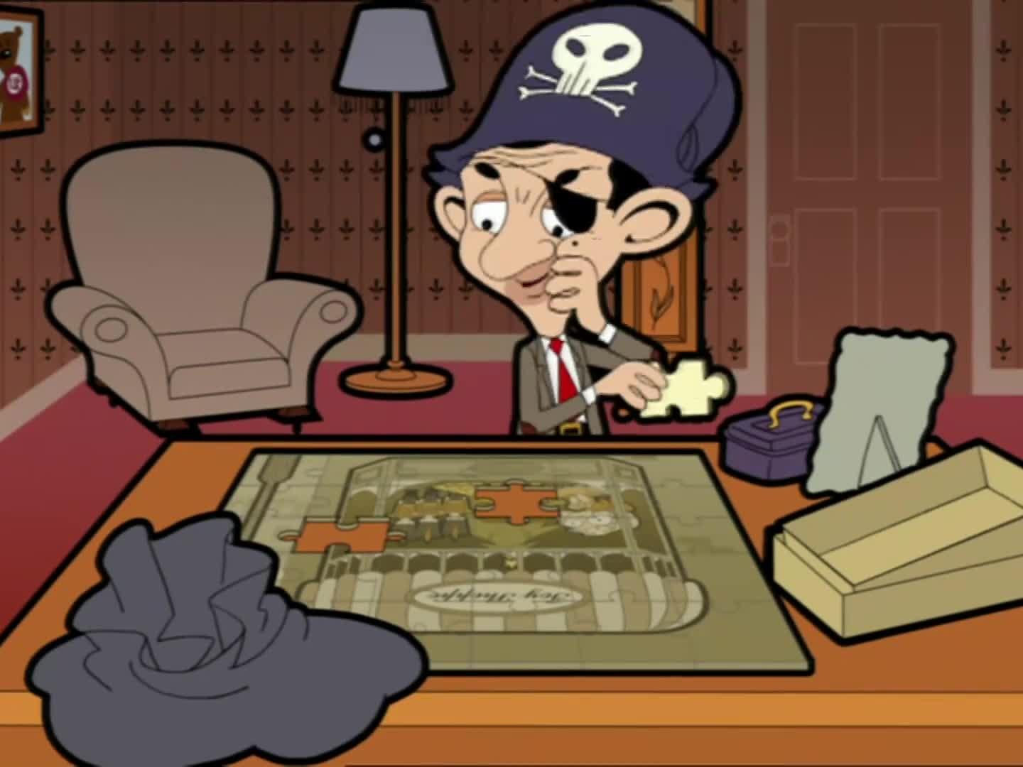 Hey. I wonder... Hmm! Ahh... Oh! Tsk! Oh! Ech! - Mr. Bean: The Animated ...