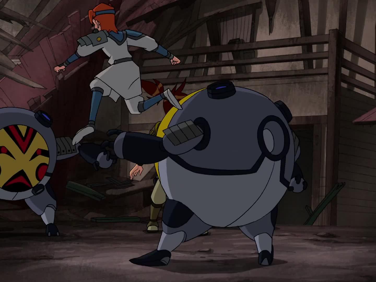 HYAH! UH! UH! OH, MAN. THERE ARE TOO MANY. WE NEED TO FIND AN-- AKENI ...