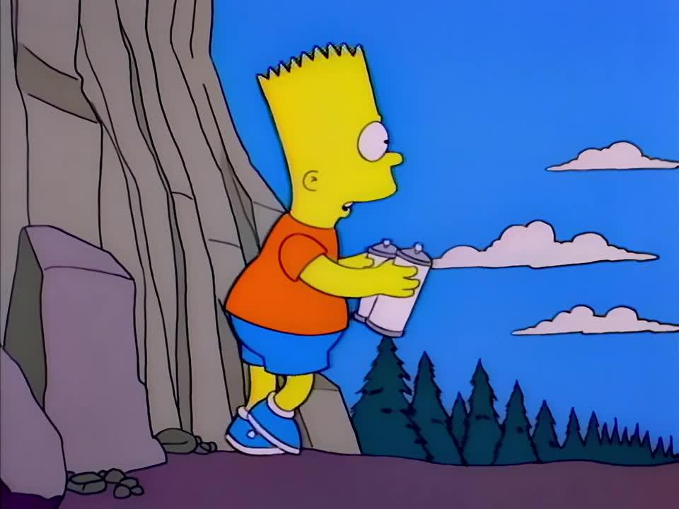 "I'll use these spray cansas jet packs and fly to safety. So long ...