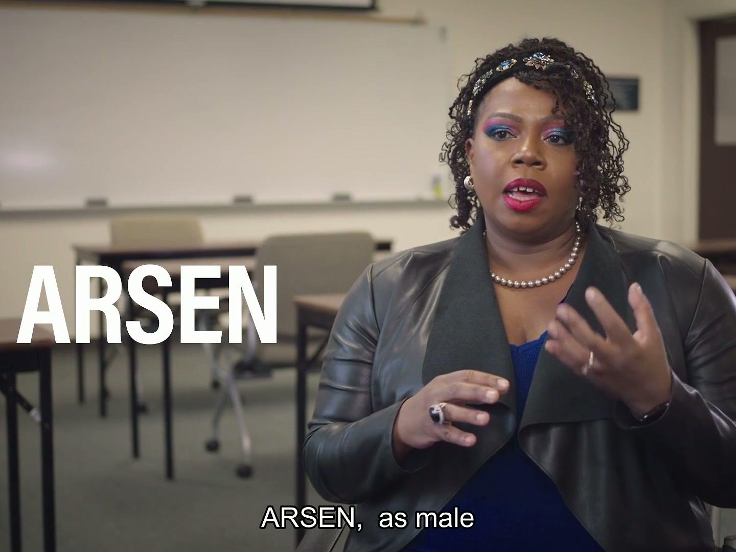 It's a composite word thatactually combines, ARSEN, as male and KOITAI ...