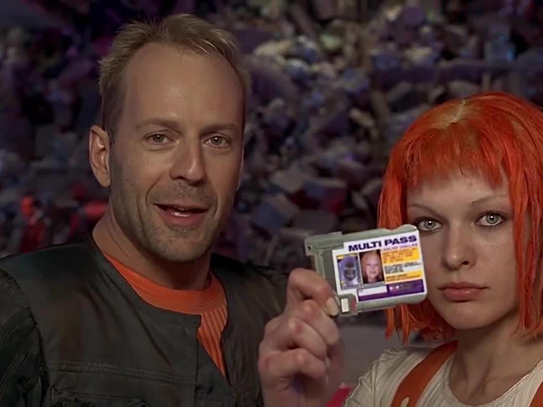 Leeloo Dallas mul-ti-pass. Yeah. Mul-ti-pass. Yeah, multipass, she ...