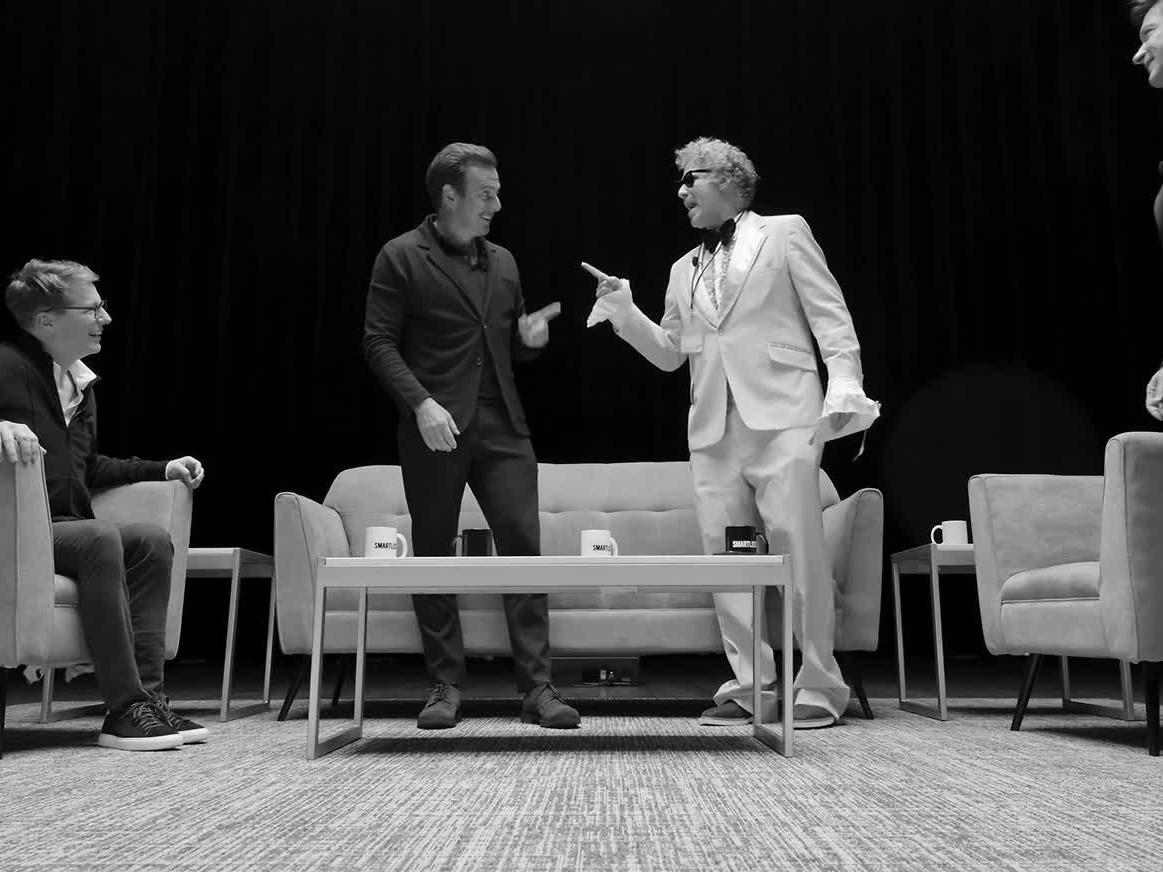 "- Let's get--- I asked youis there a dress code?" - SmartLess: On the ...