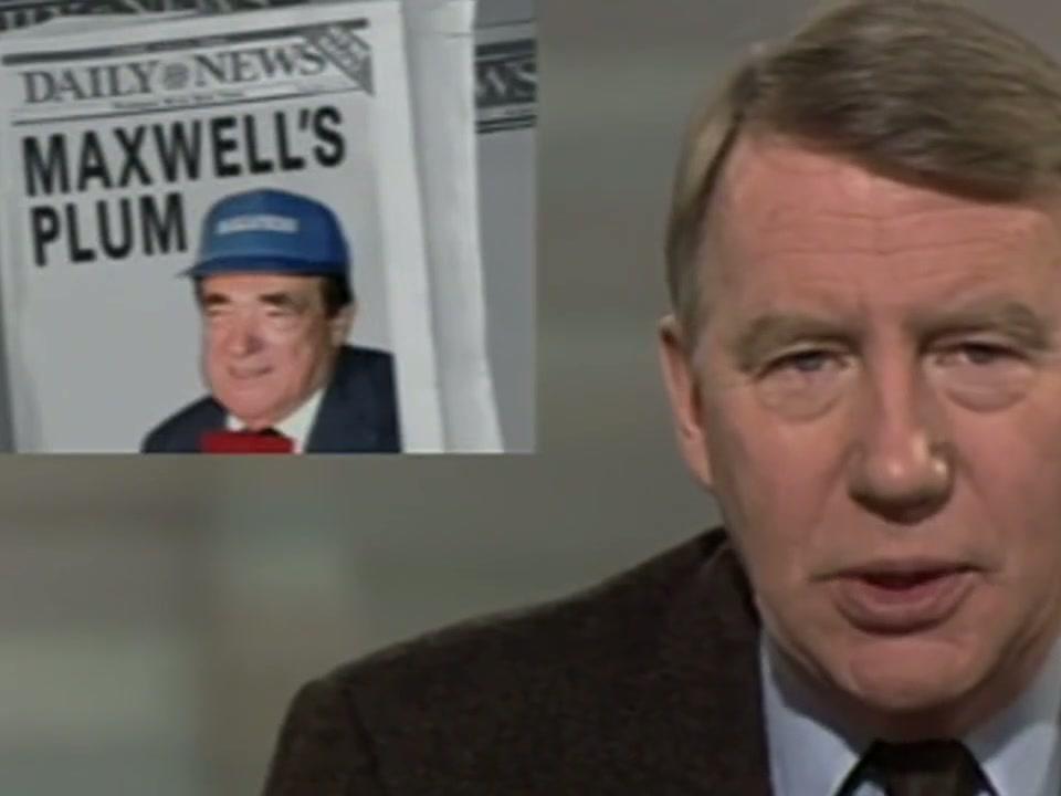 Maxwell is Robert Maxwell,a flamboyant British press lord, and the ...