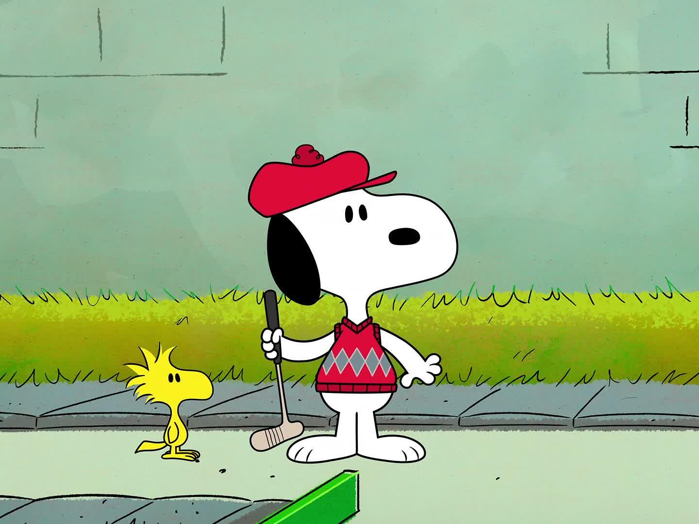 Nice shot, Franklin. It's all in the tongue. - The Snoopy Show | Clip.Cafe