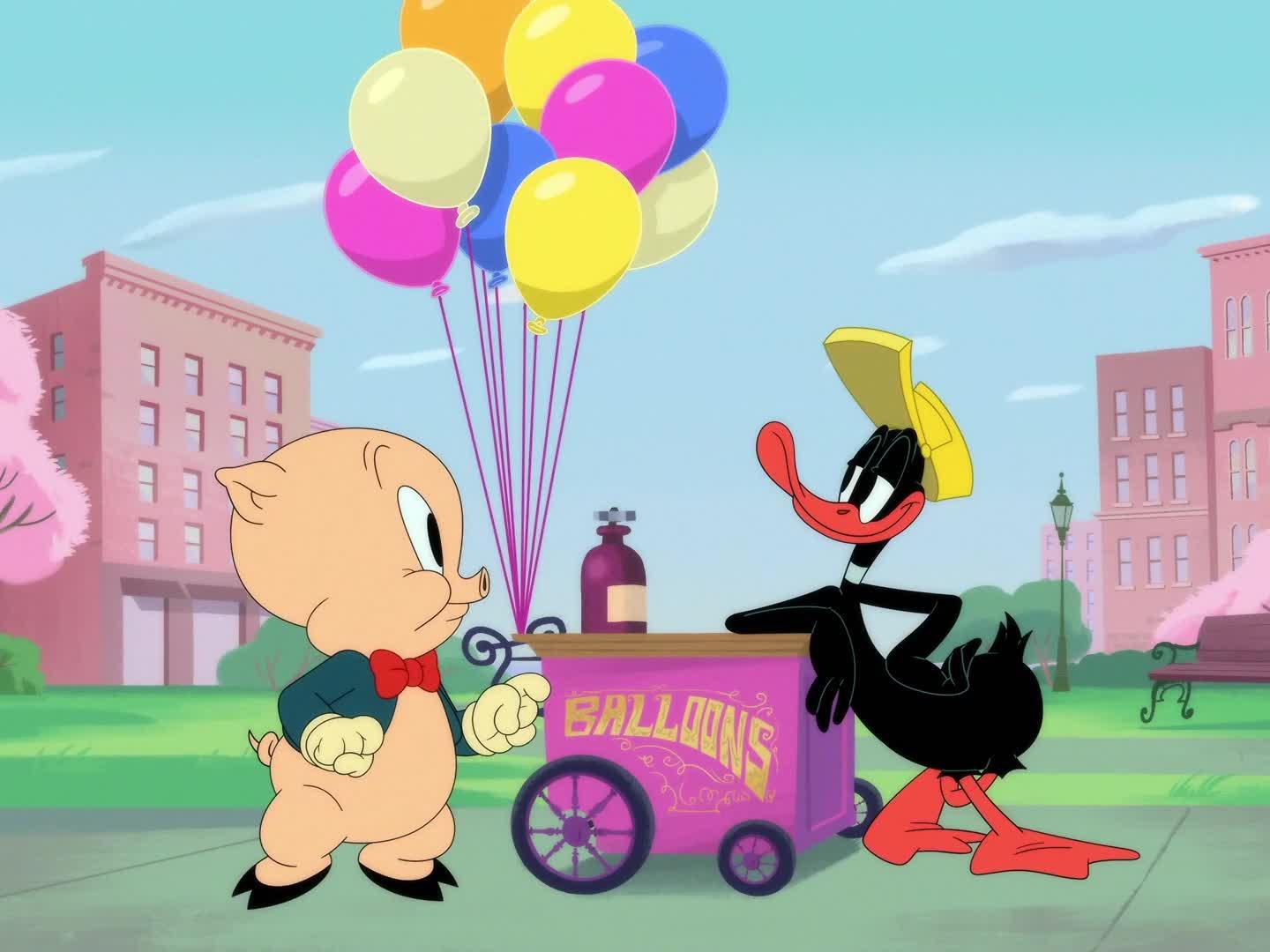 One balloon, please. Uh, hello? I'd like a balloon. Excuse me. Mr ...