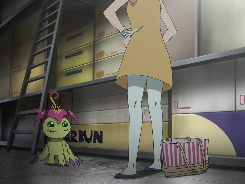 "Palmon, let's finish doing inventory. - The sooner the better.-Okay ...