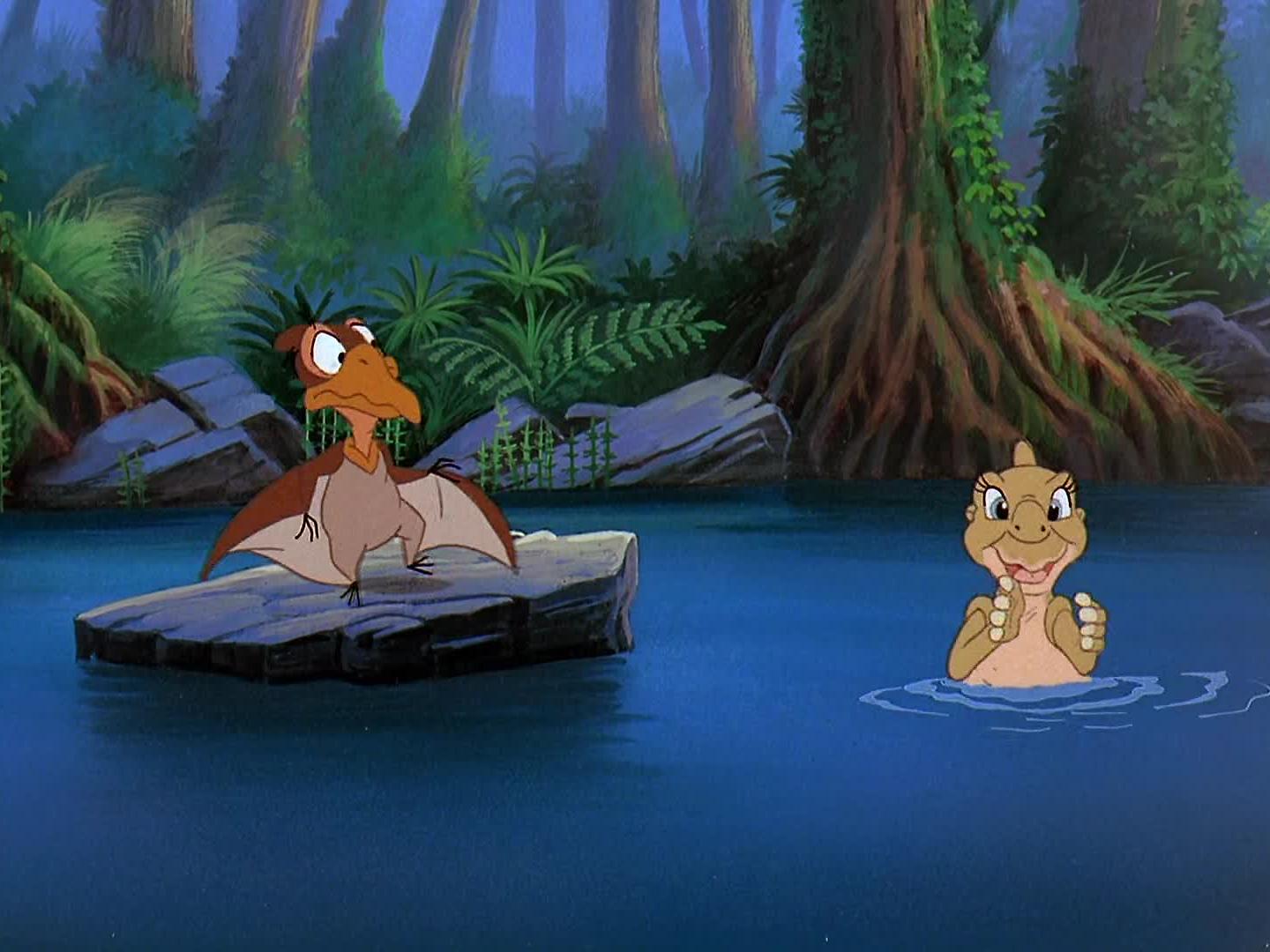 Petrie, you are a flyer, not a swimmer. - The Land Before Time III: The ...