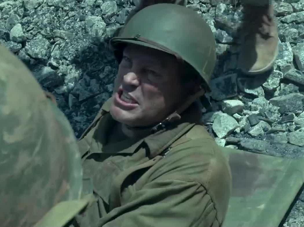 - Put me down!- Yes, sarge. Sergeant howell.Doss is still up there ...