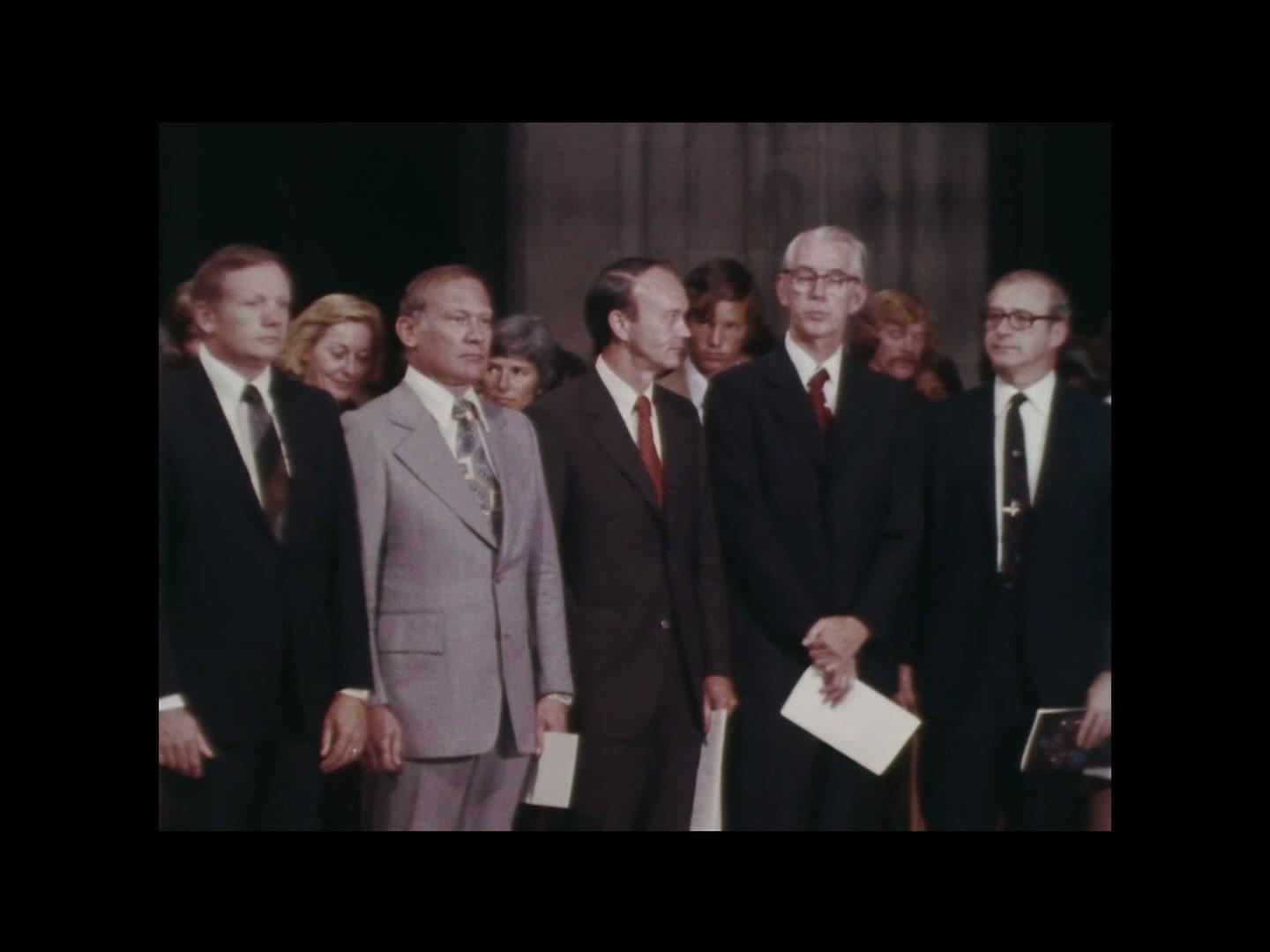 Five years later,Armstrong, Aldrin and Collins are out of the space ...