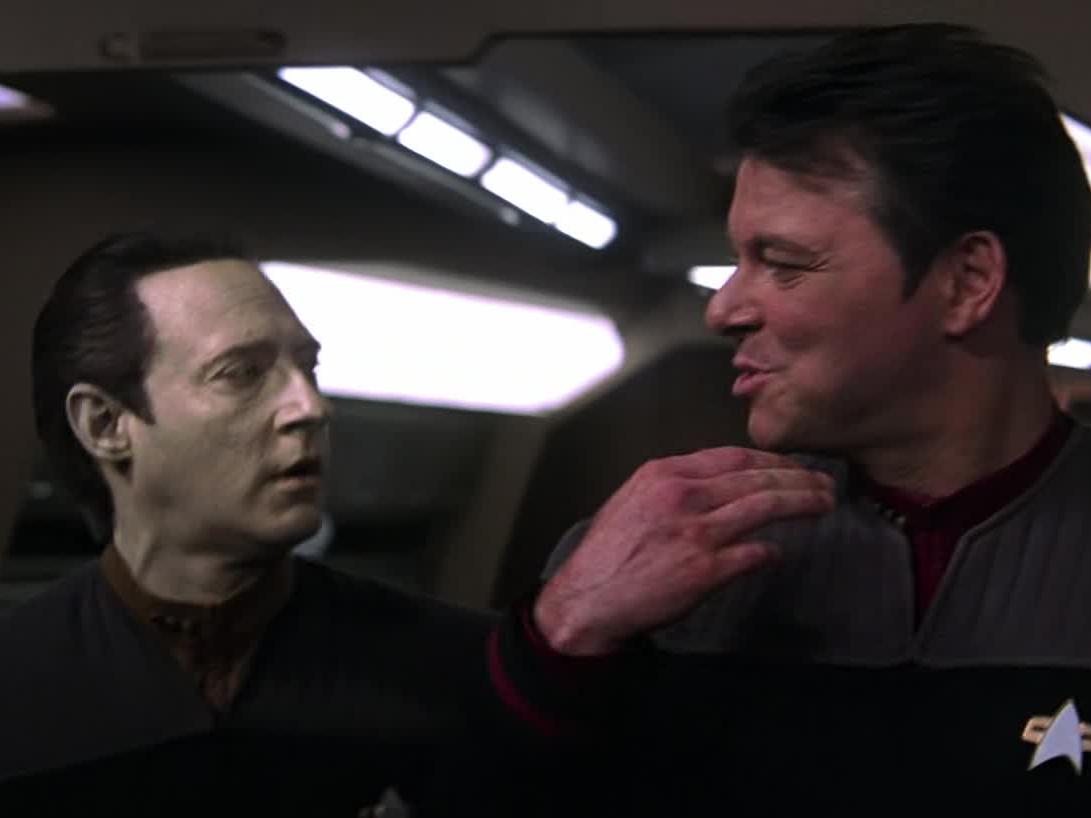 "Smooth as an android's bottom." - Star Trek: Insurrection quote