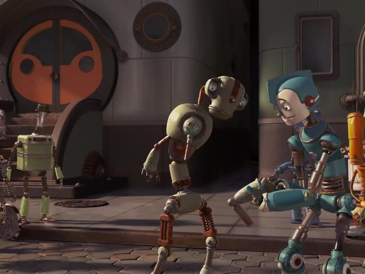 Hey, could you look at my arm? Uh, nice grip. Like iron! - Robots ...