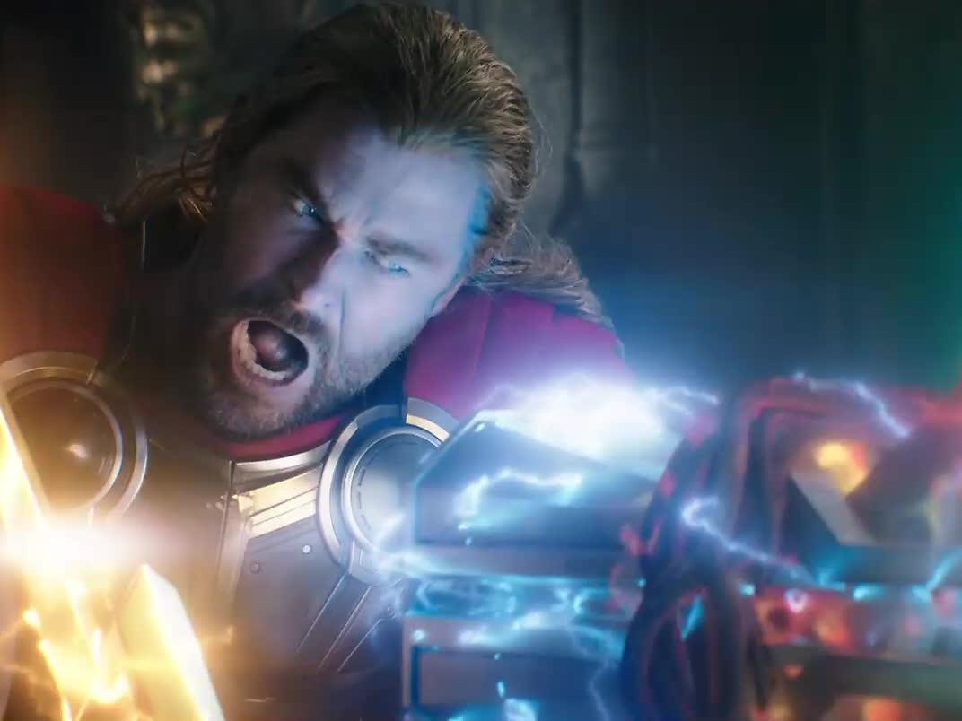 Stormbreaker! I knew you could do it. Axl! Get them home! - Thor: Love ...