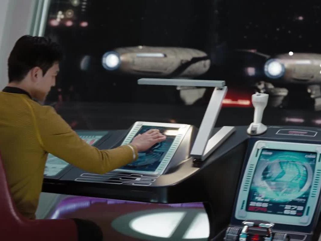 The fleet has cleared spacedock, Captain. All ships ready for warp. Set ...